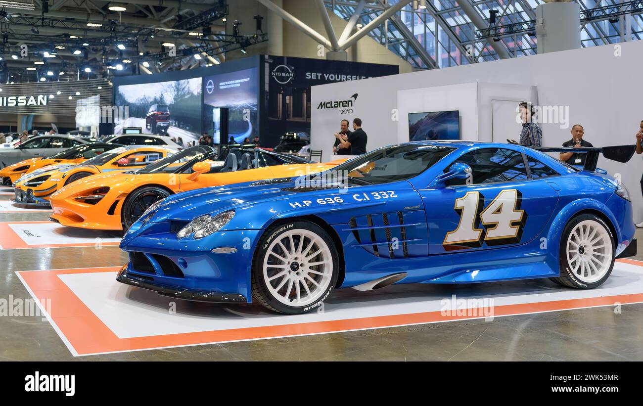 Side of a blue Mercedes Benz car. The vehicle is presented by Pfaff ...