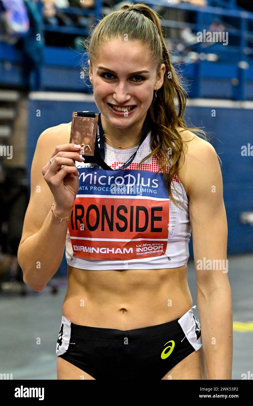 Birmingham, UK. 18th Feb, 2024. IRONSIDE Brooke after finishing 3rd in ...