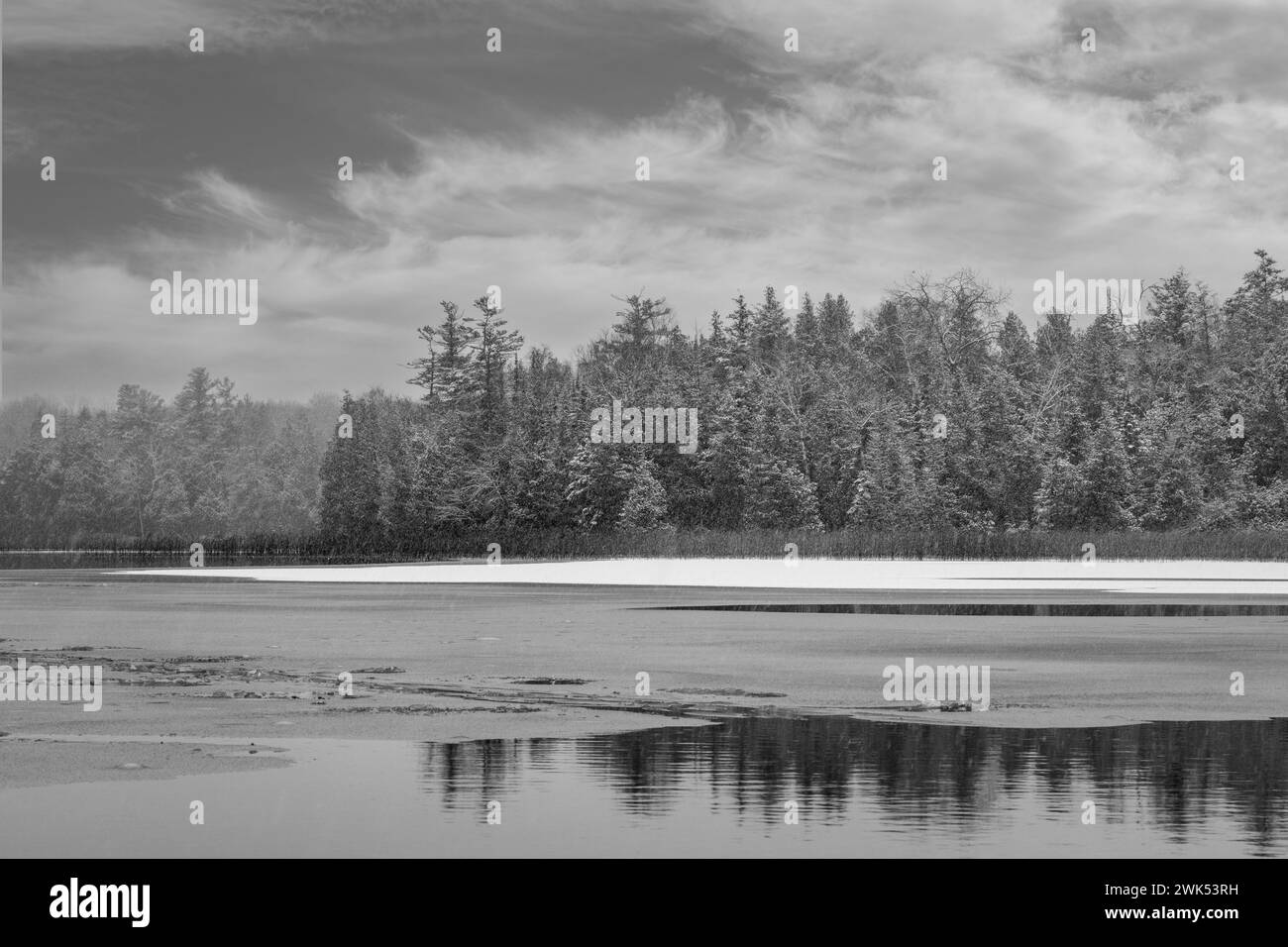 These Black and white images are of the Door County Peninsula located ...