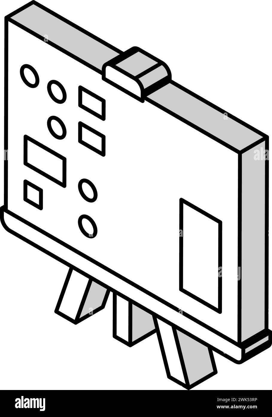 technical report isometric icon vector illustration Stock Vector Image ...