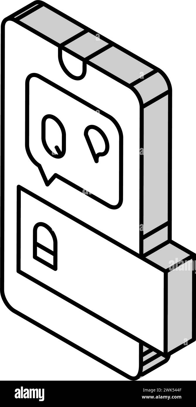 question and answer isometric icon vector illustration Stock Vector ...