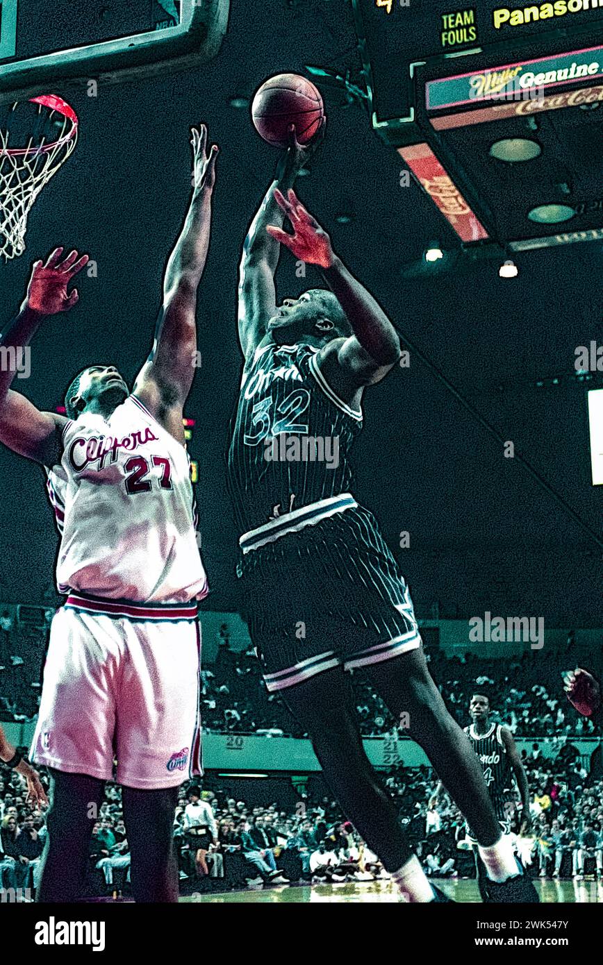 Shaquille O'Neal, Orlando Magic, 1995 Stock Photo - Alamy