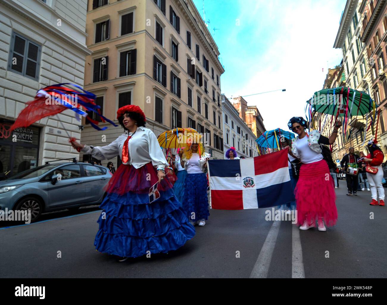 Rome, Italy, Italy. 18th Feb, 2024. Parade in the center of Rome called ...