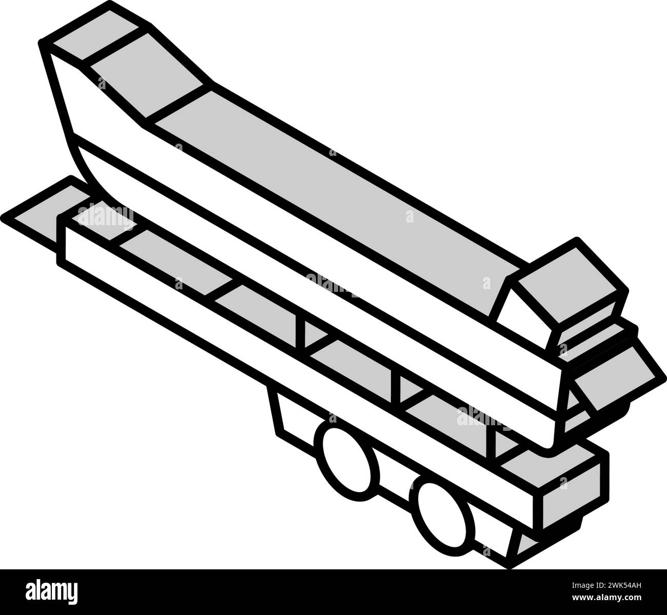 boat transportation trailer isometric icon vector illustration Stock ...