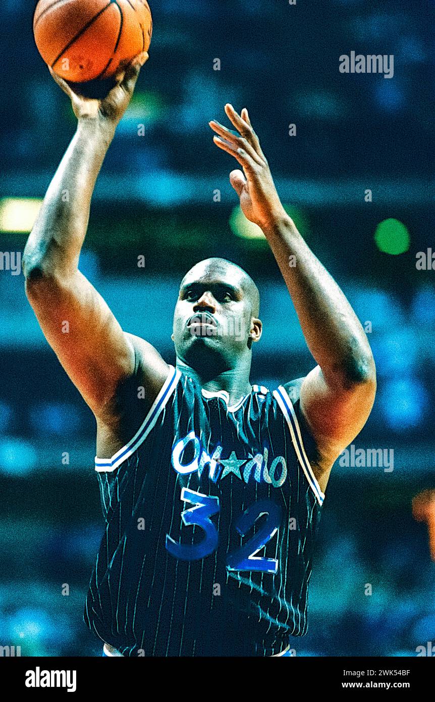 Shaquille O'Neal, Orlando Magic, 1995 Stock Photo - Alamy