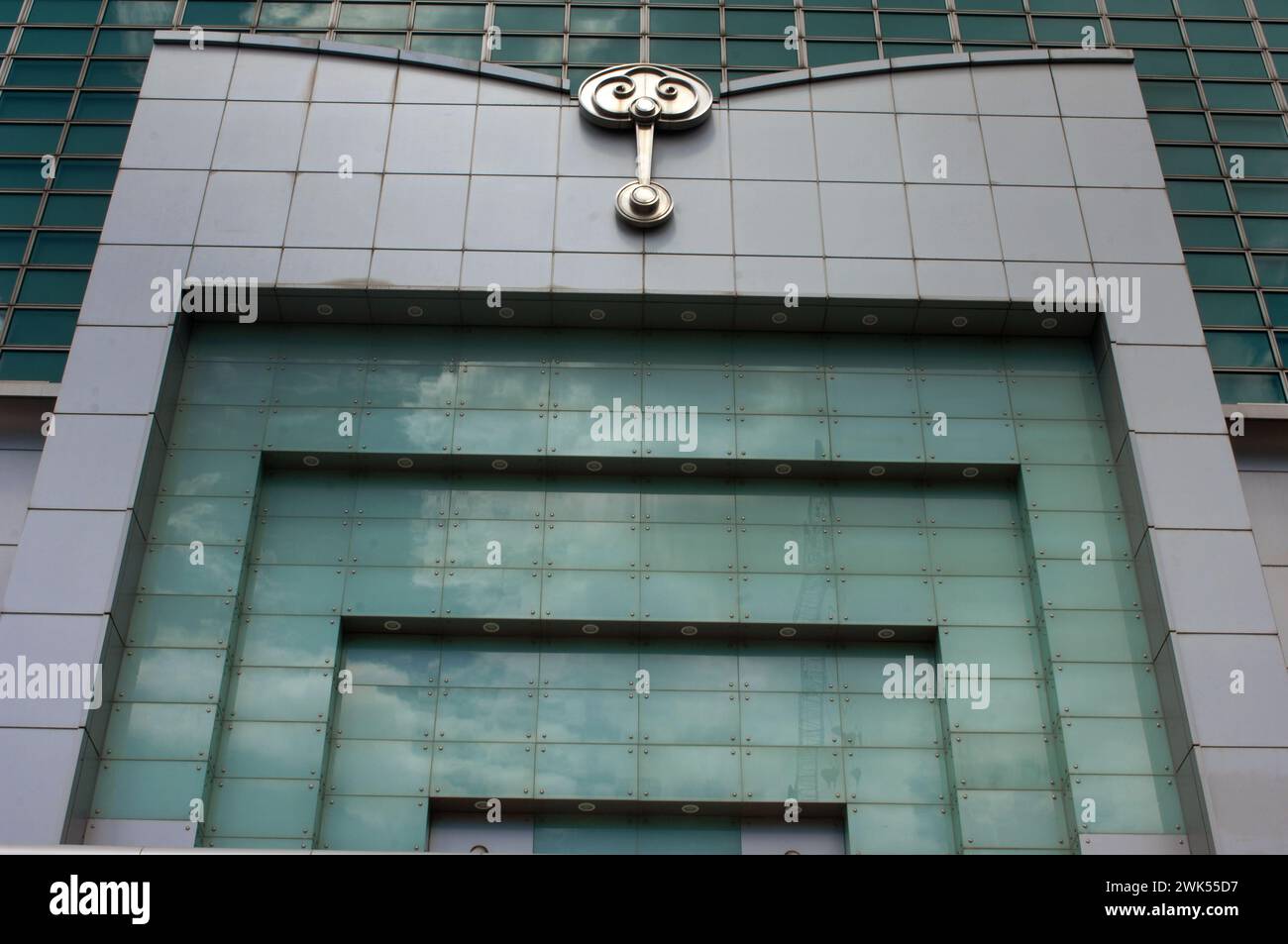 Taipei 101 tower, a view from the ground looking up, Taipei, Taiwan ...