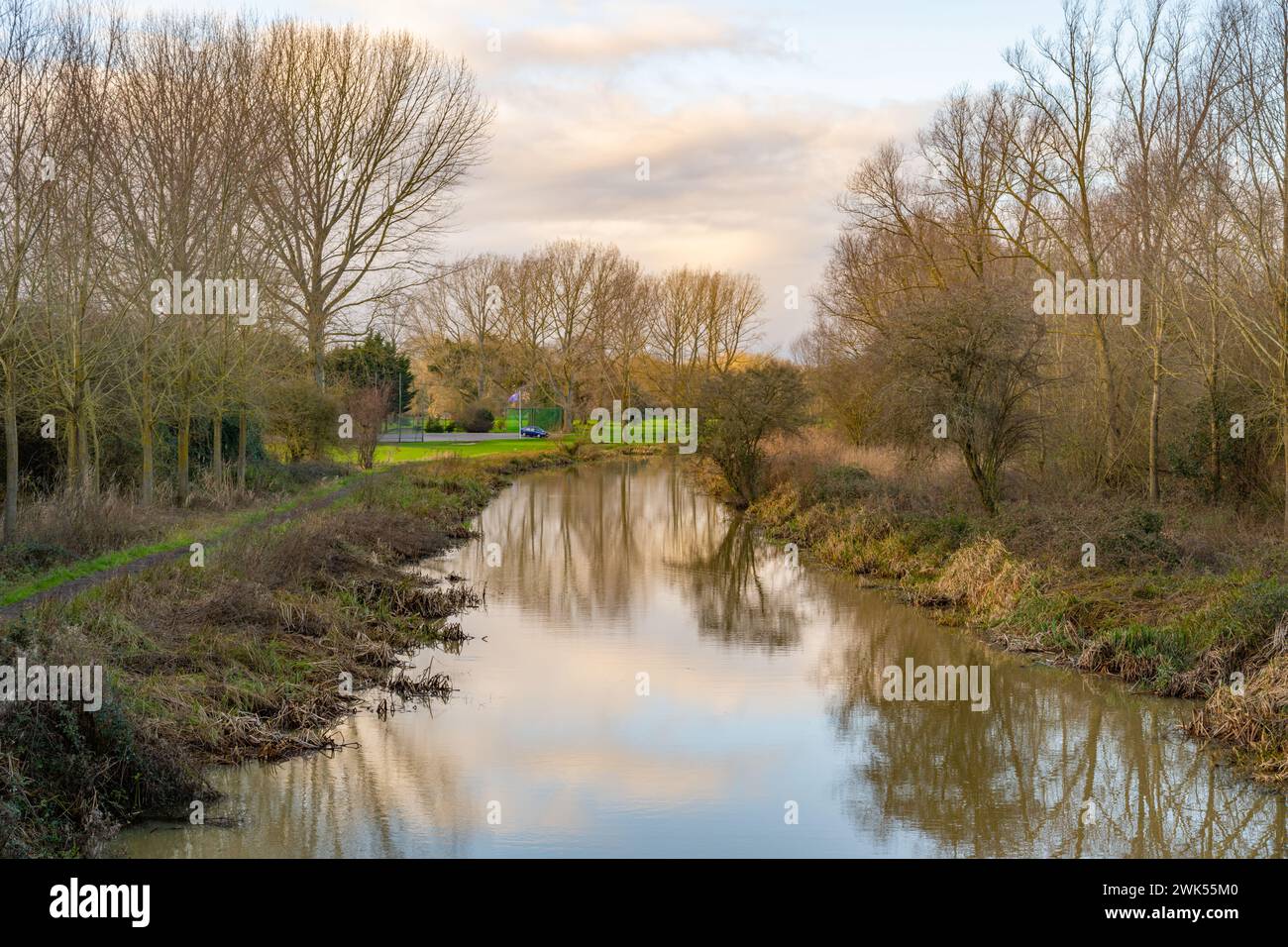 The Chelmar and Blackwater navigation near Beeleigh Lock Stock Photo ...