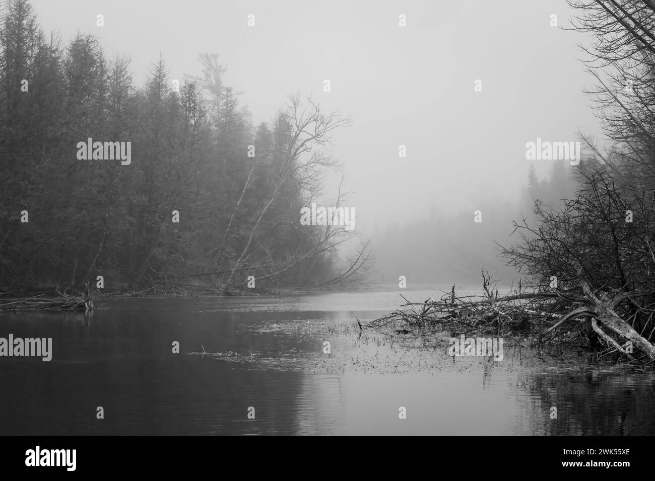 These Black and white images are of the Door County Peninsula located ...