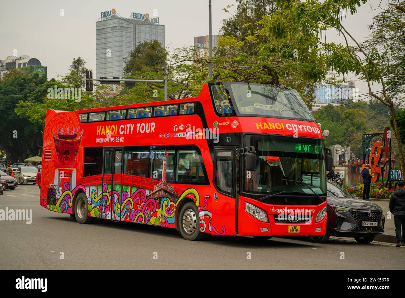 A parked Hanoi City Tour bus, Hanoi, Vietnam Stock Photo - Alamy