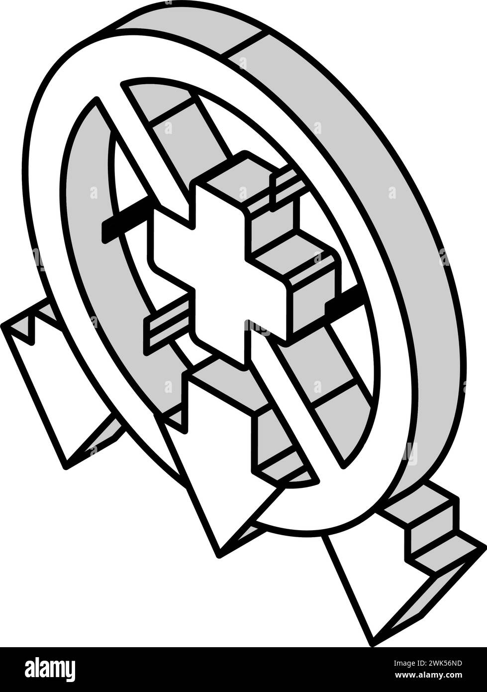 illness, poverty problem isometric icon vector illustration Stock ...