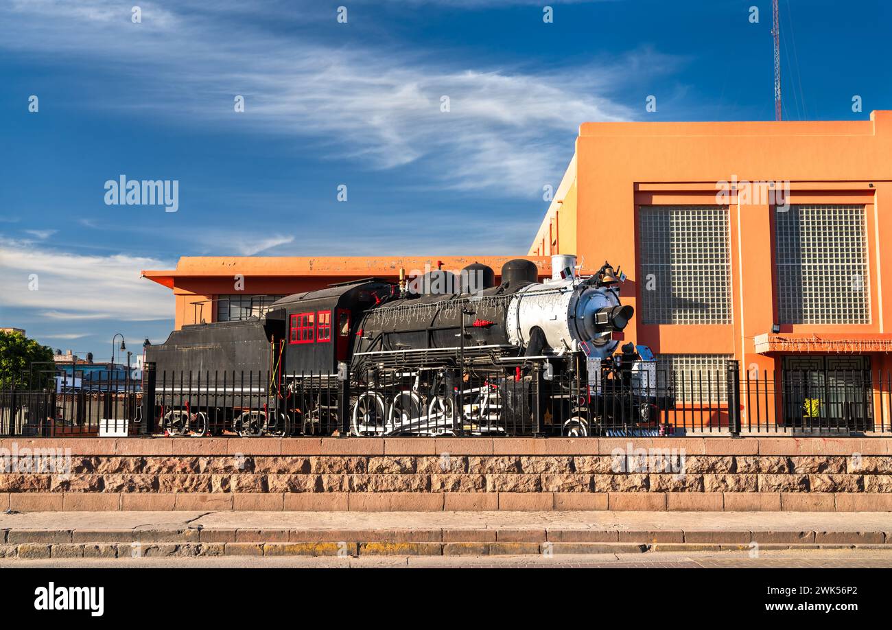 Steam locomotive at the Railway Museum in San Luis Potosi, Mexico Stock ...