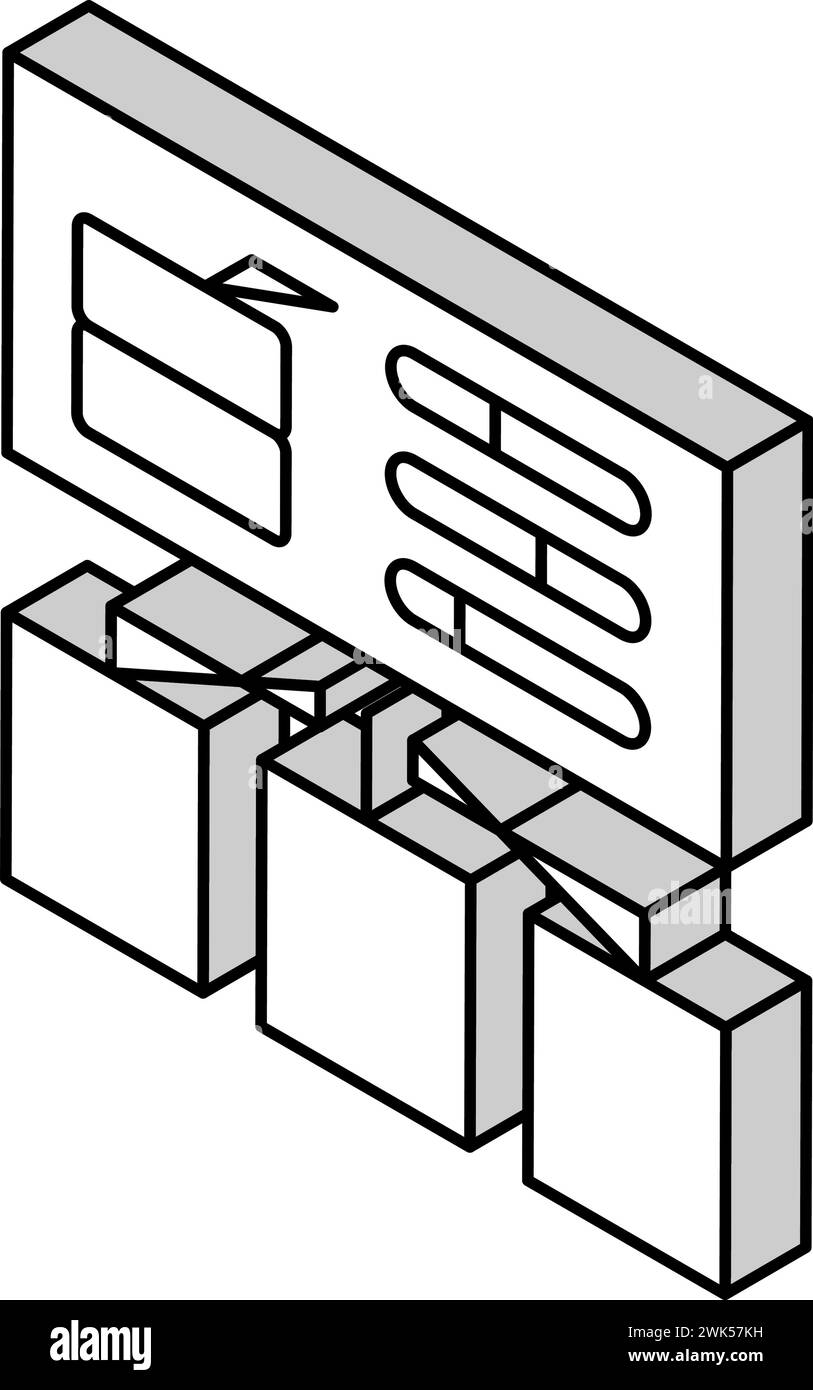 testing system isometric icon vector illustration Stock Vector Image ...