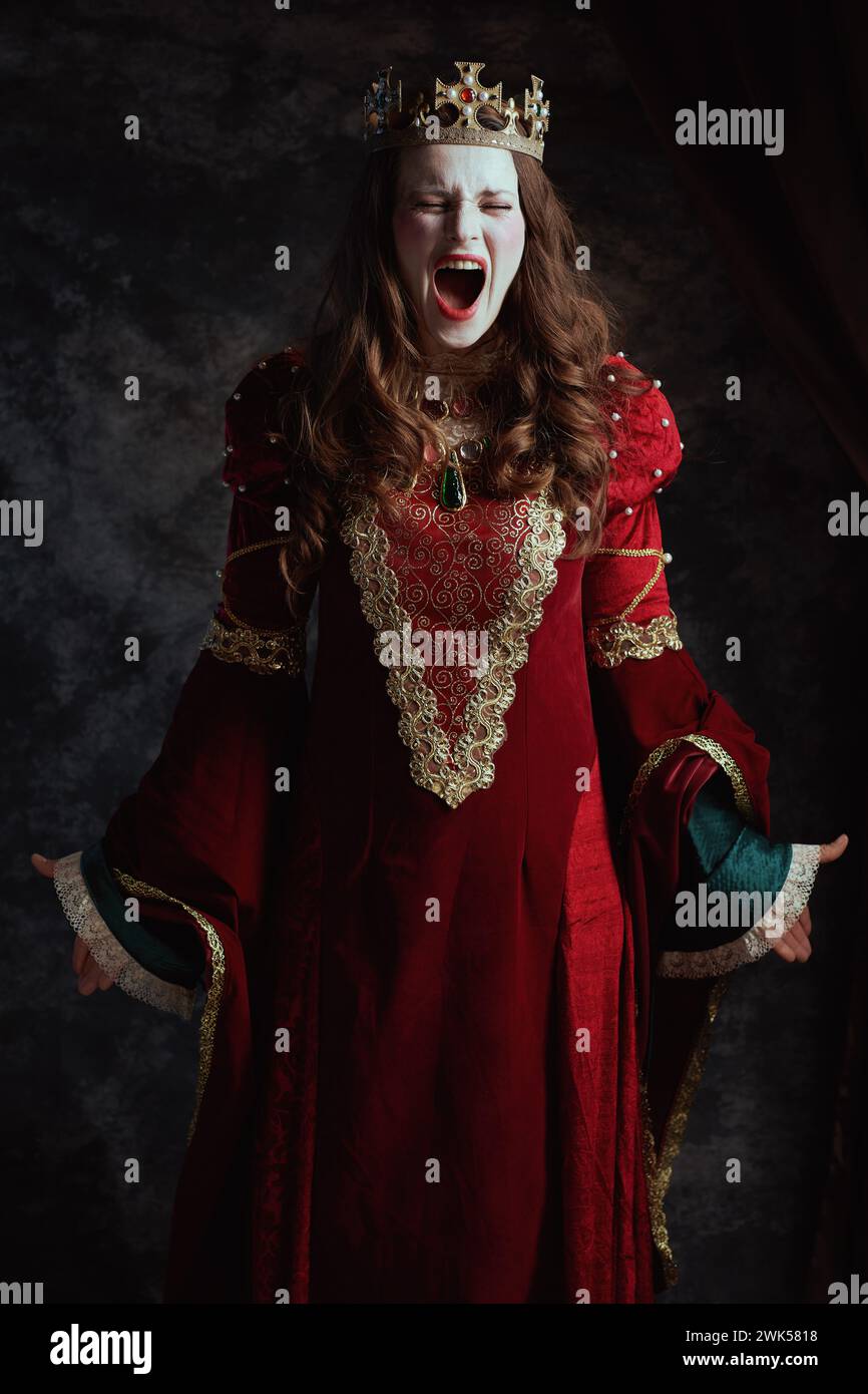 Old woman actress in medieval hi-res stock photography and images - Alamy