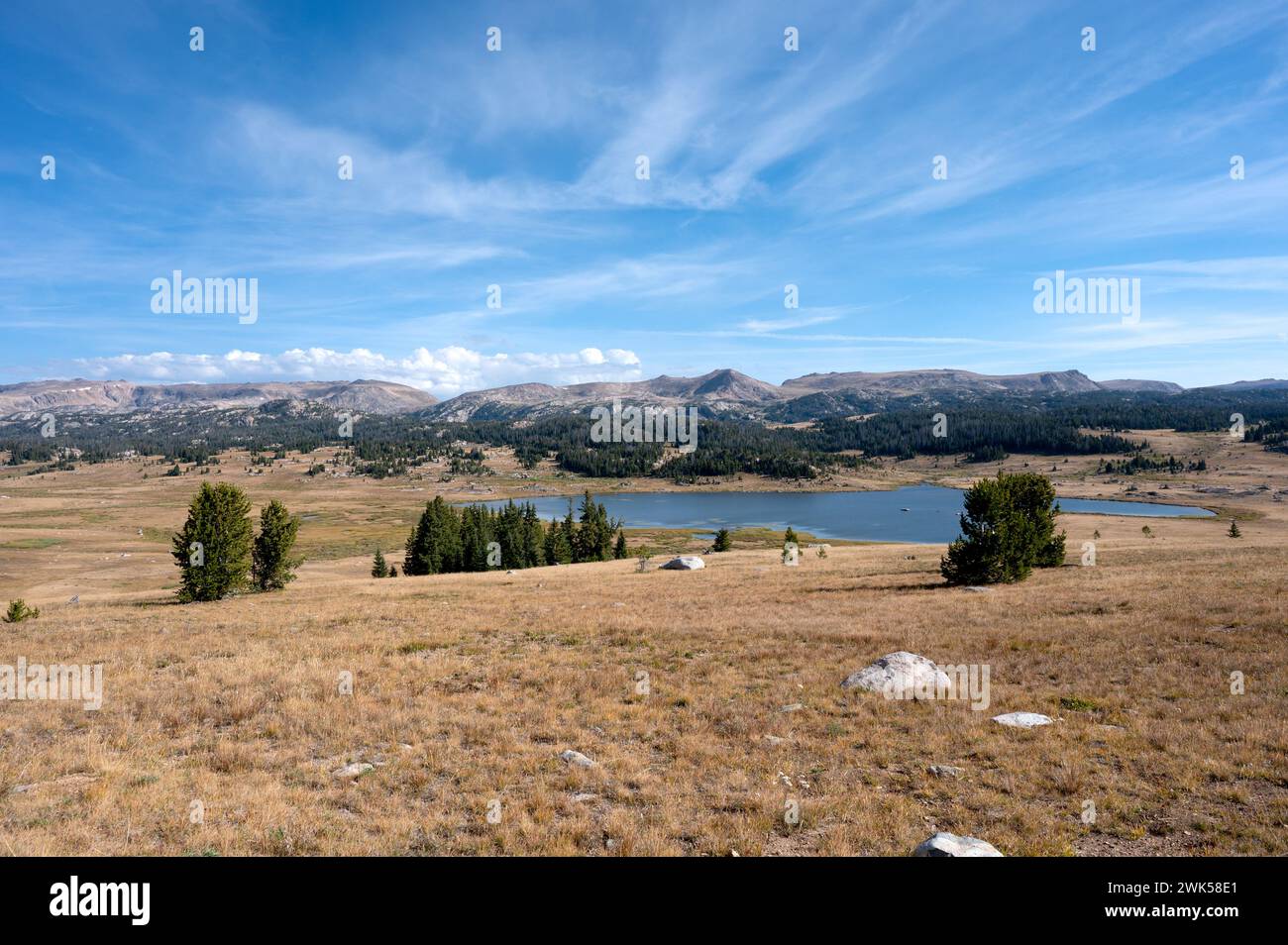 Scenic picture of a lake on the Beartooth Highway near Red Lodge ...