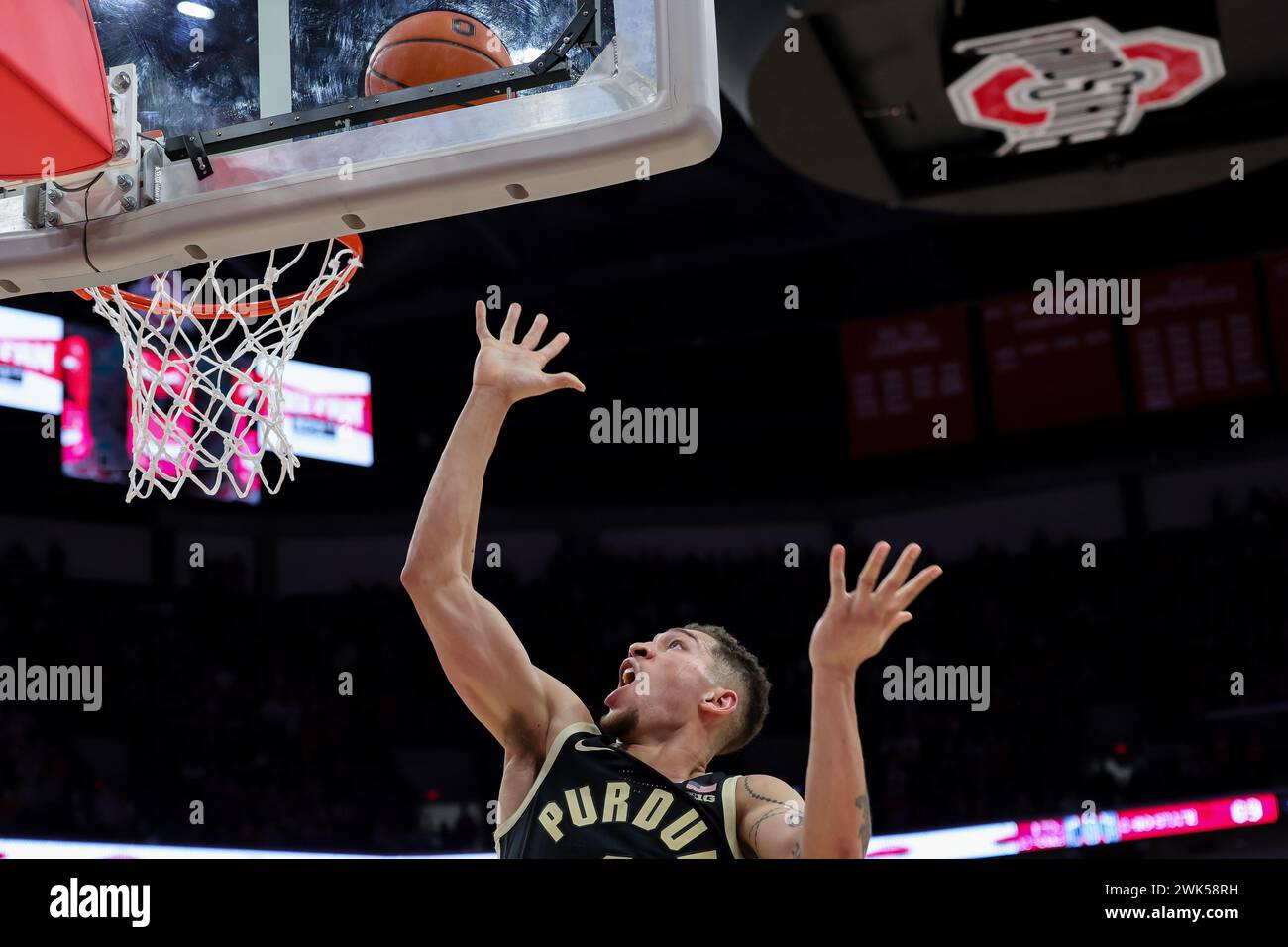 Columbus, Ohio, USA. 18th Feb, 2024. 'the game between the Purdue ...