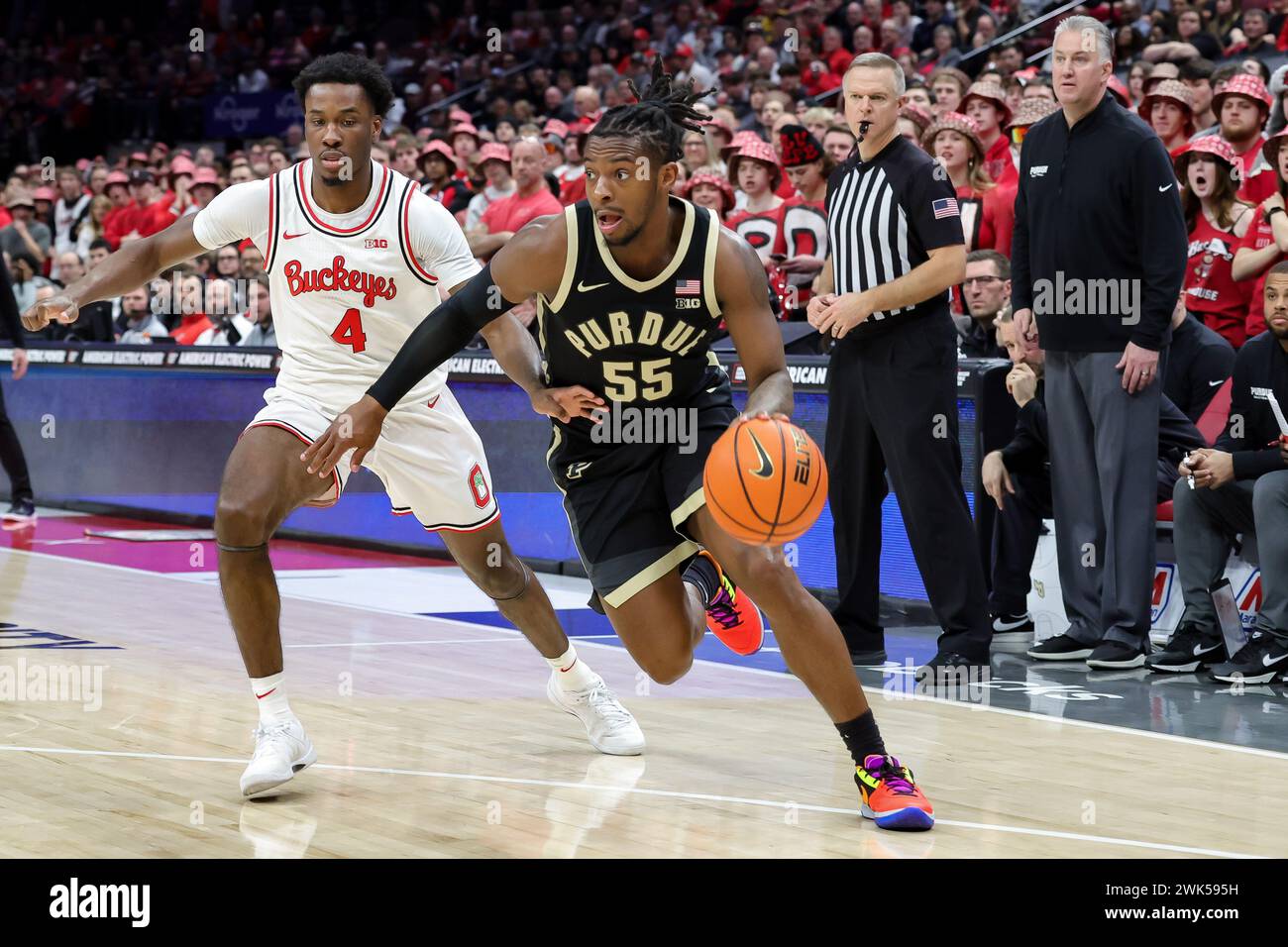 Columbus, Ohio, USA. 18th Feb, 2024. Purdue Boilermakers guard Lance ...