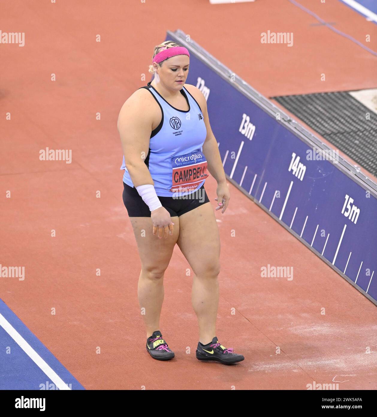 Birmingham England -18-2-2024 : Amelia CAMPBELL Women’s Shot Put 17.74m ...