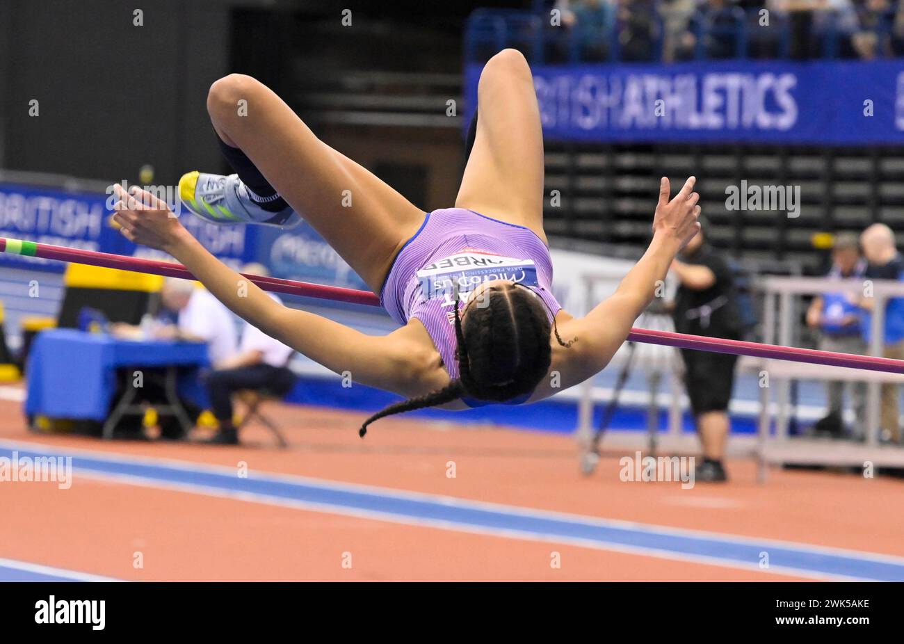 Birmingham England -18-2-2024 :GARBER Gabrielle 1.74 Women ’s High Jump ...