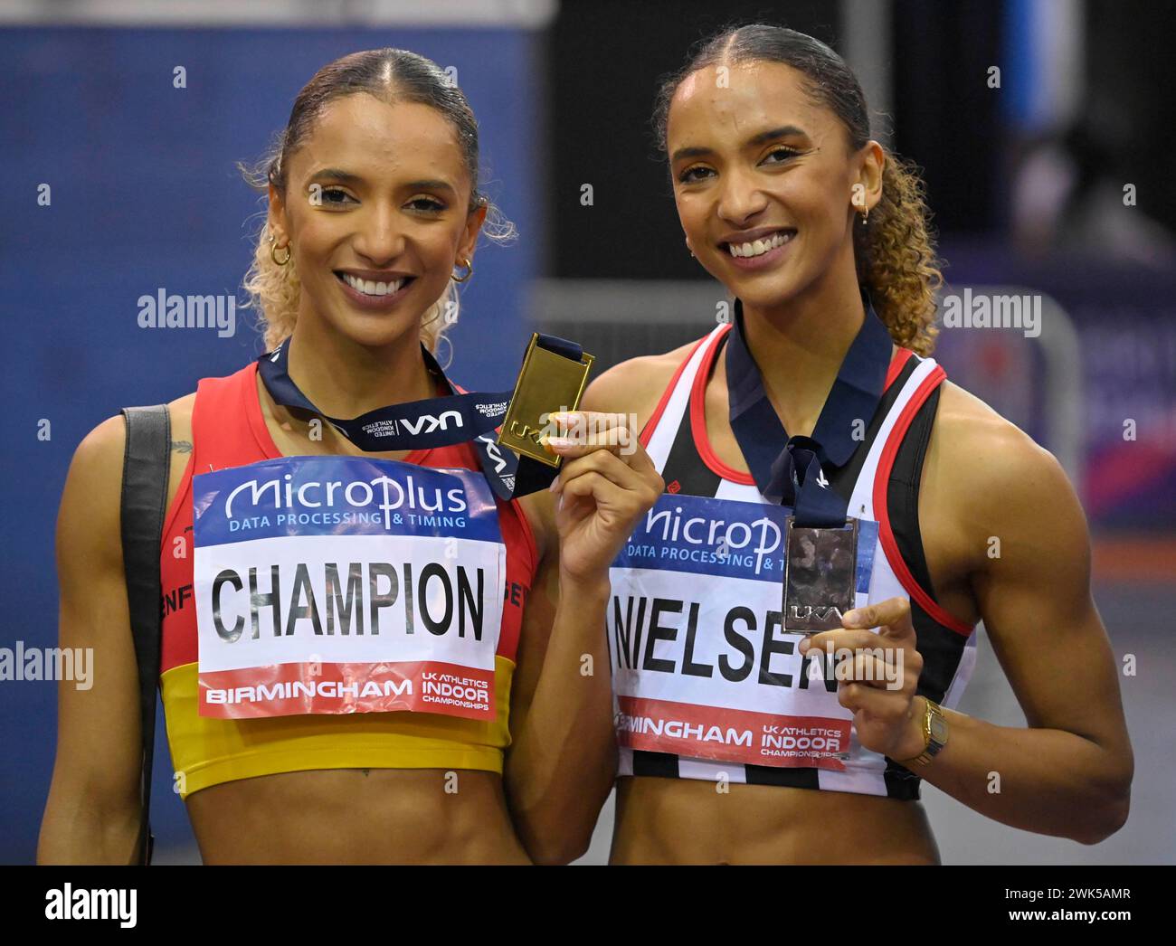 Birmingham England -18-2-2024 : winner NIELSEN Laviai in the 400m ...