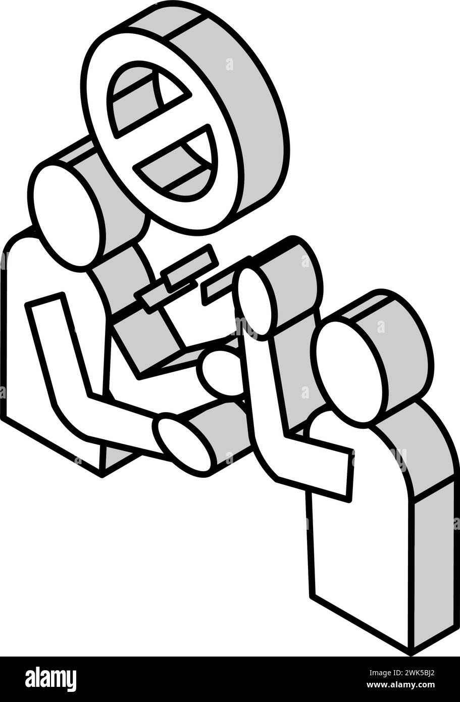 people fight poverty problem isometric icon vector illustration Stock ...