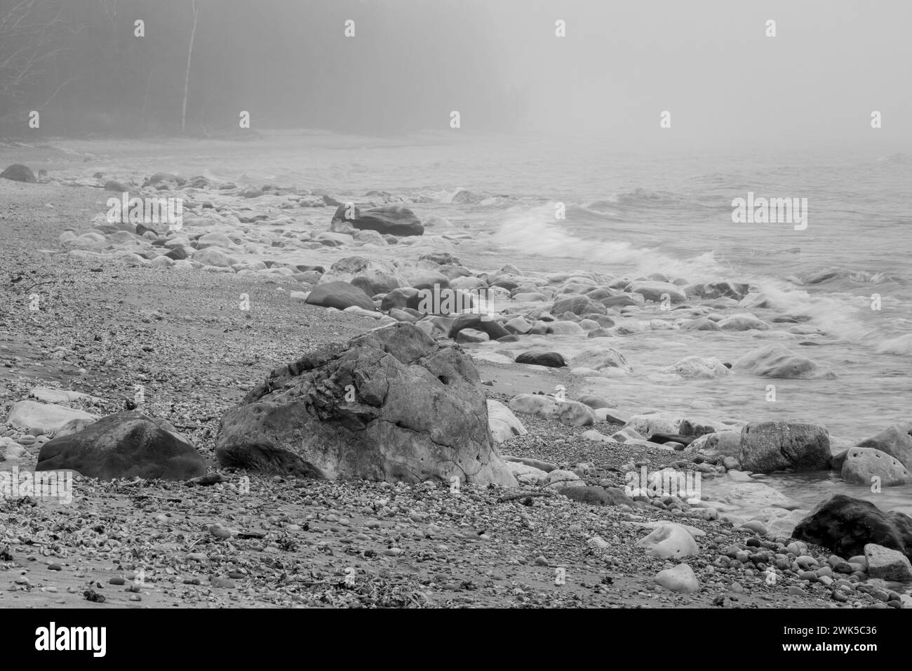These Black and white images are of the Door County Peninsula located ...