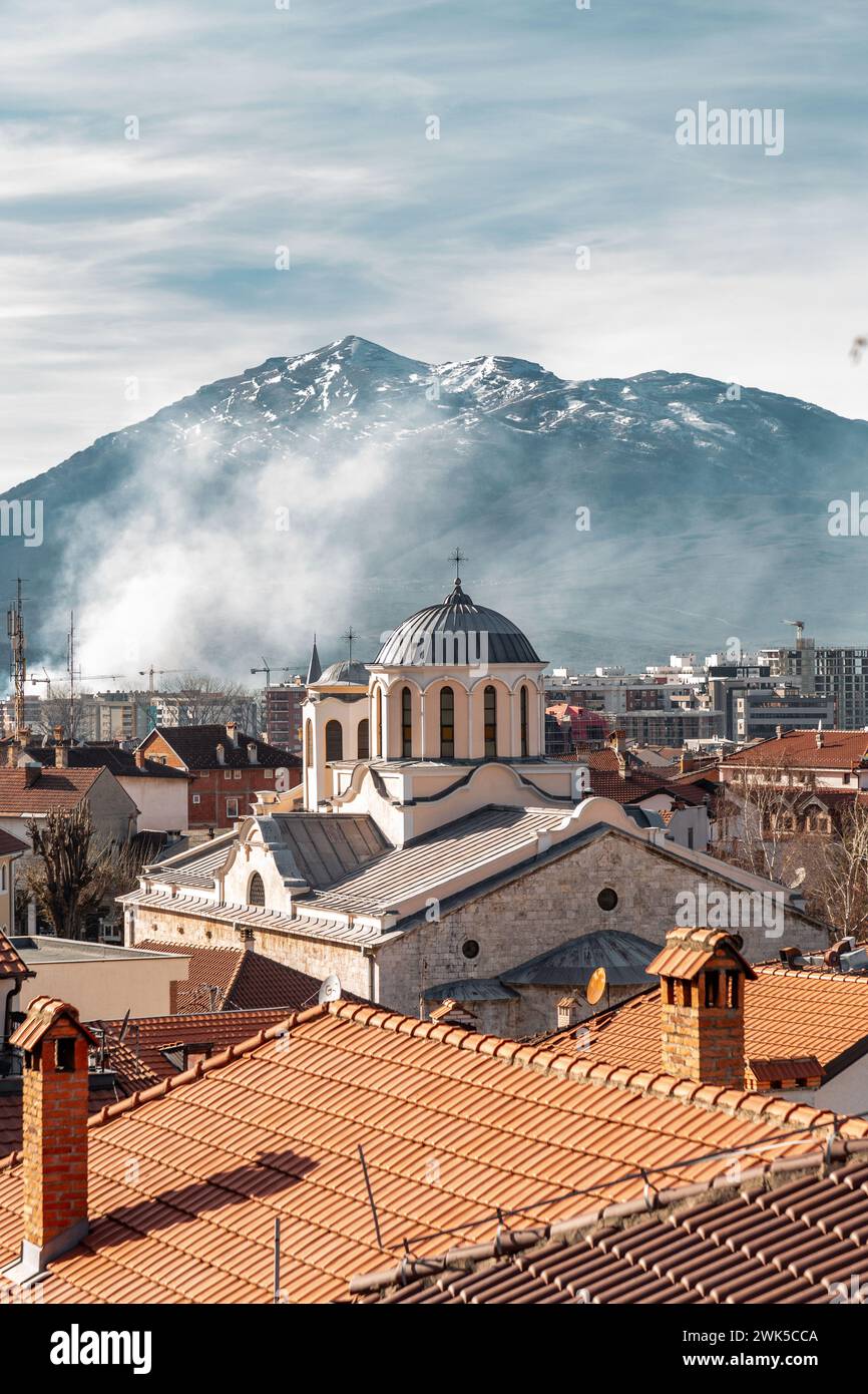 Prizren, Kosovo - 6 FEB 2024: Cathedral of Saint George in Prizren is ...