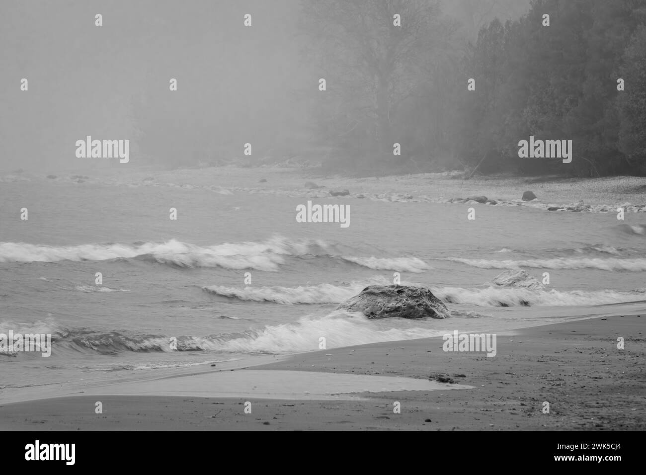 These Black and white images are of the Door County Peninsula located ...