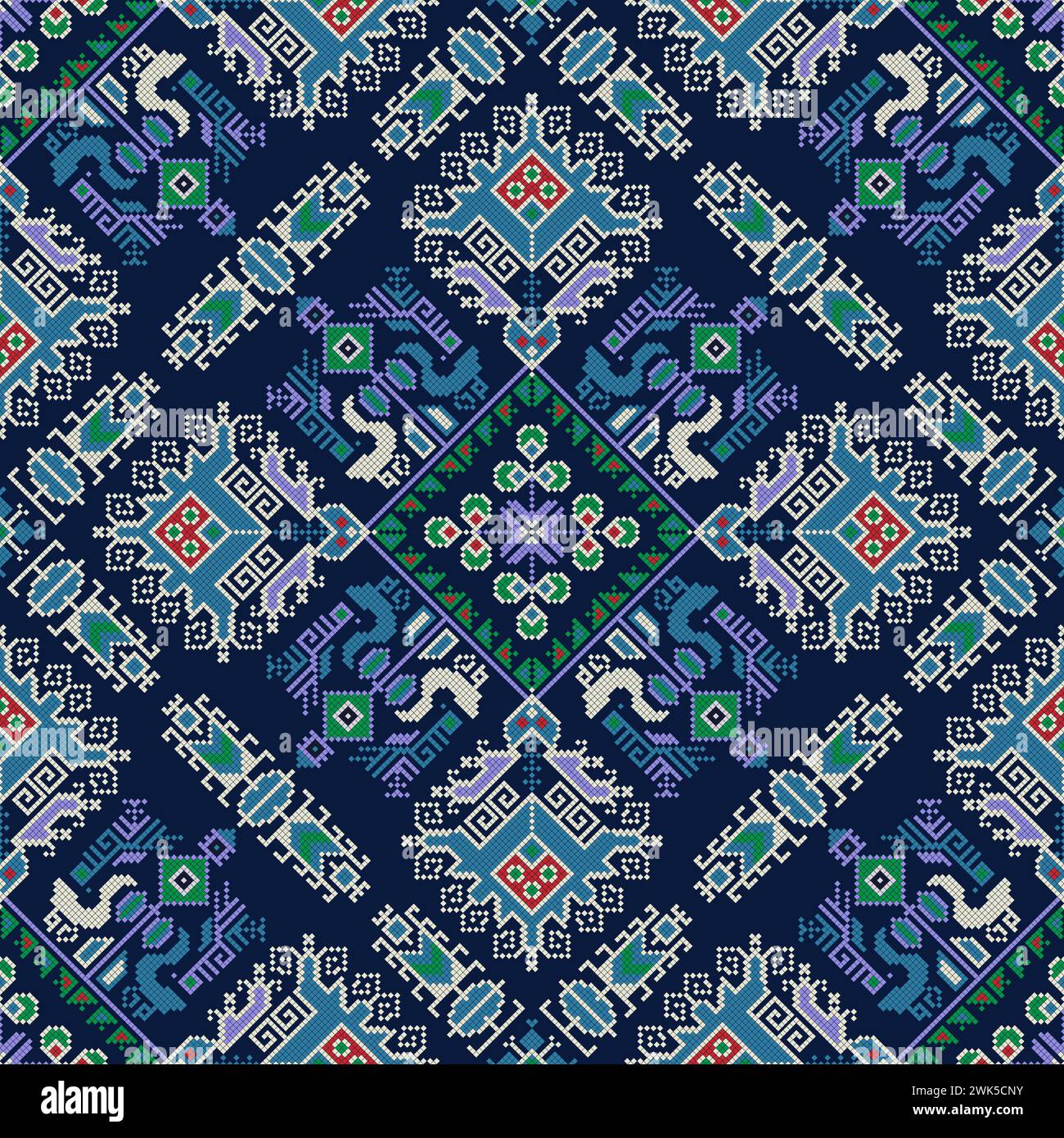 Traditional Bulgarian embroidery vector pattern Stock Vector Image ...