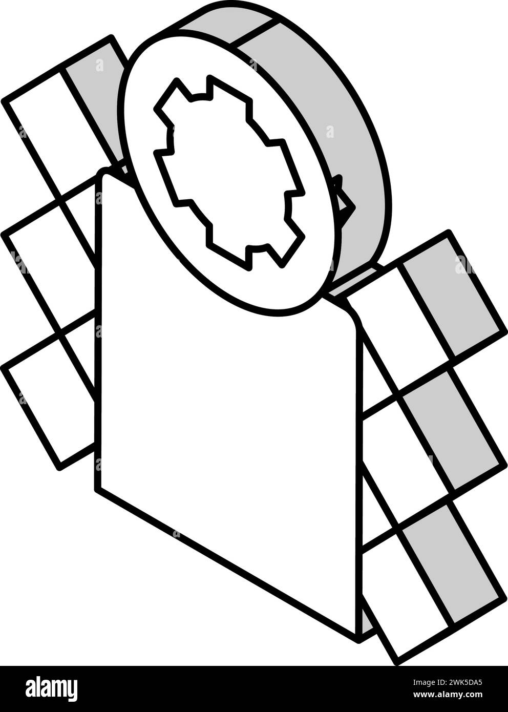 installation mirror in bathroom tile isometric icon vector illustration ...