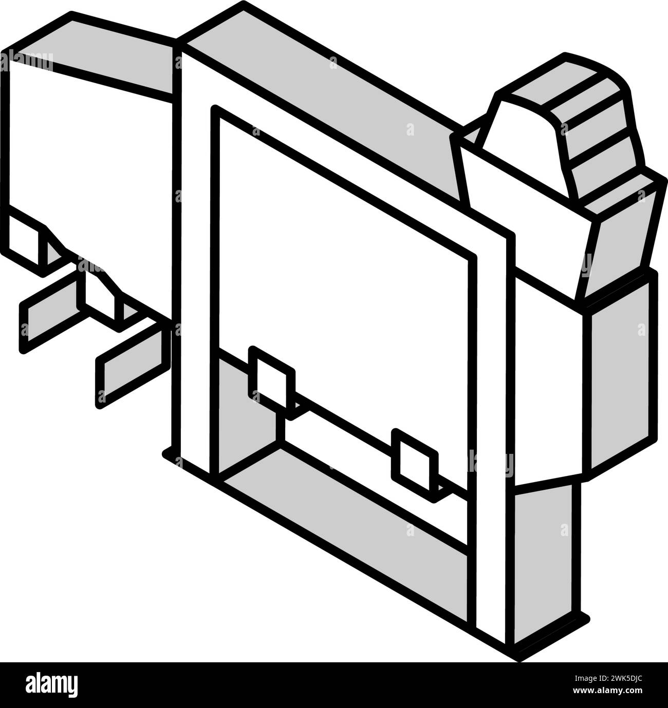 loading stone machine isometric icon vector illustration Stock Vector ...