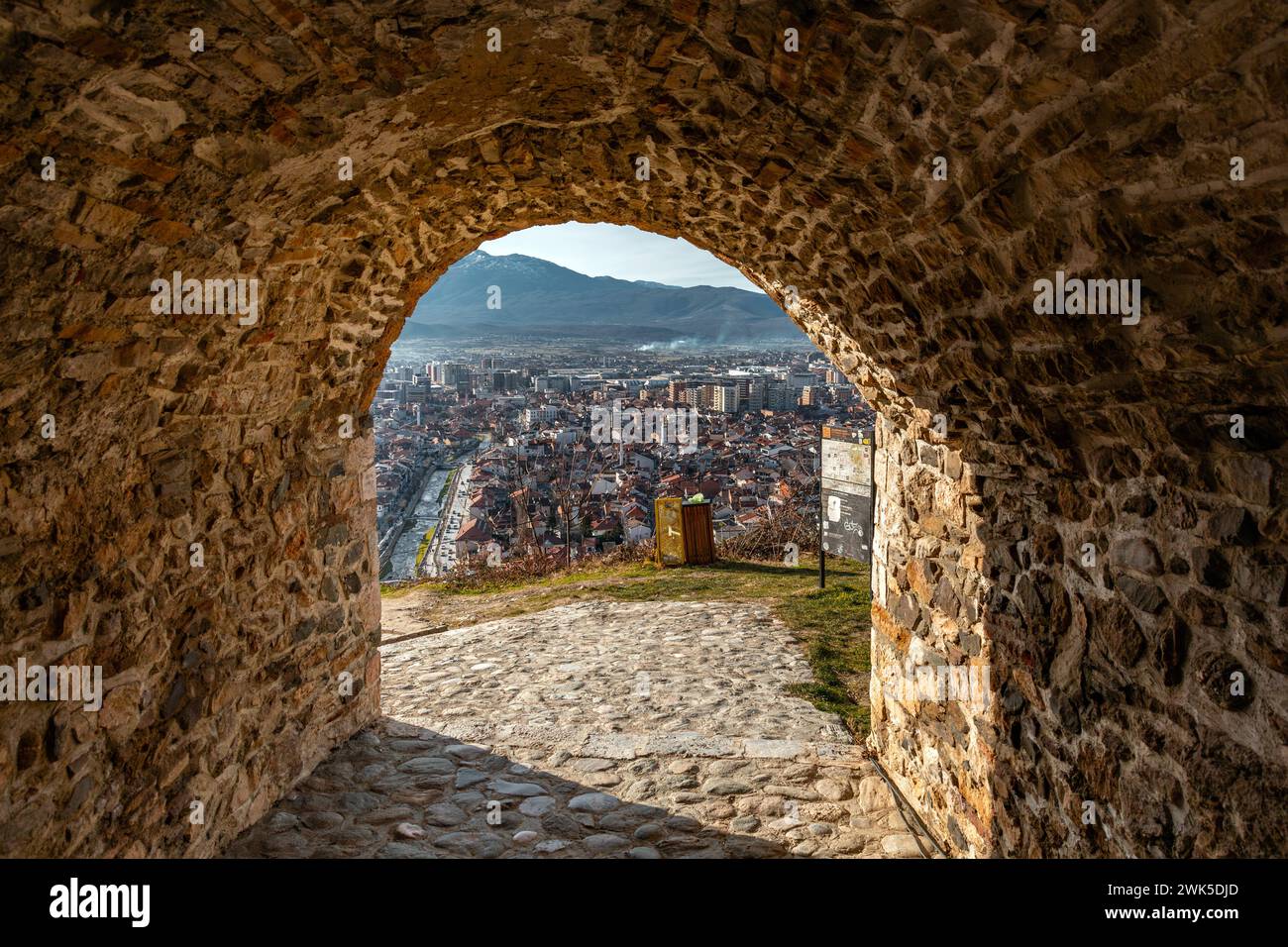 Prizren, Kosovo - 6 FEB 2024: Prizren Fortress is a hilltop ...