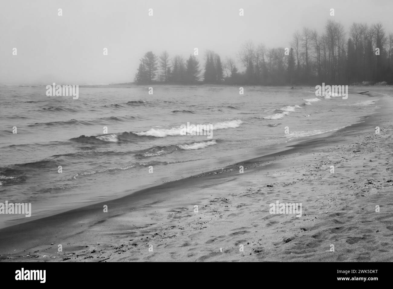 These Black and white images are of the Door County Peninsula located ...