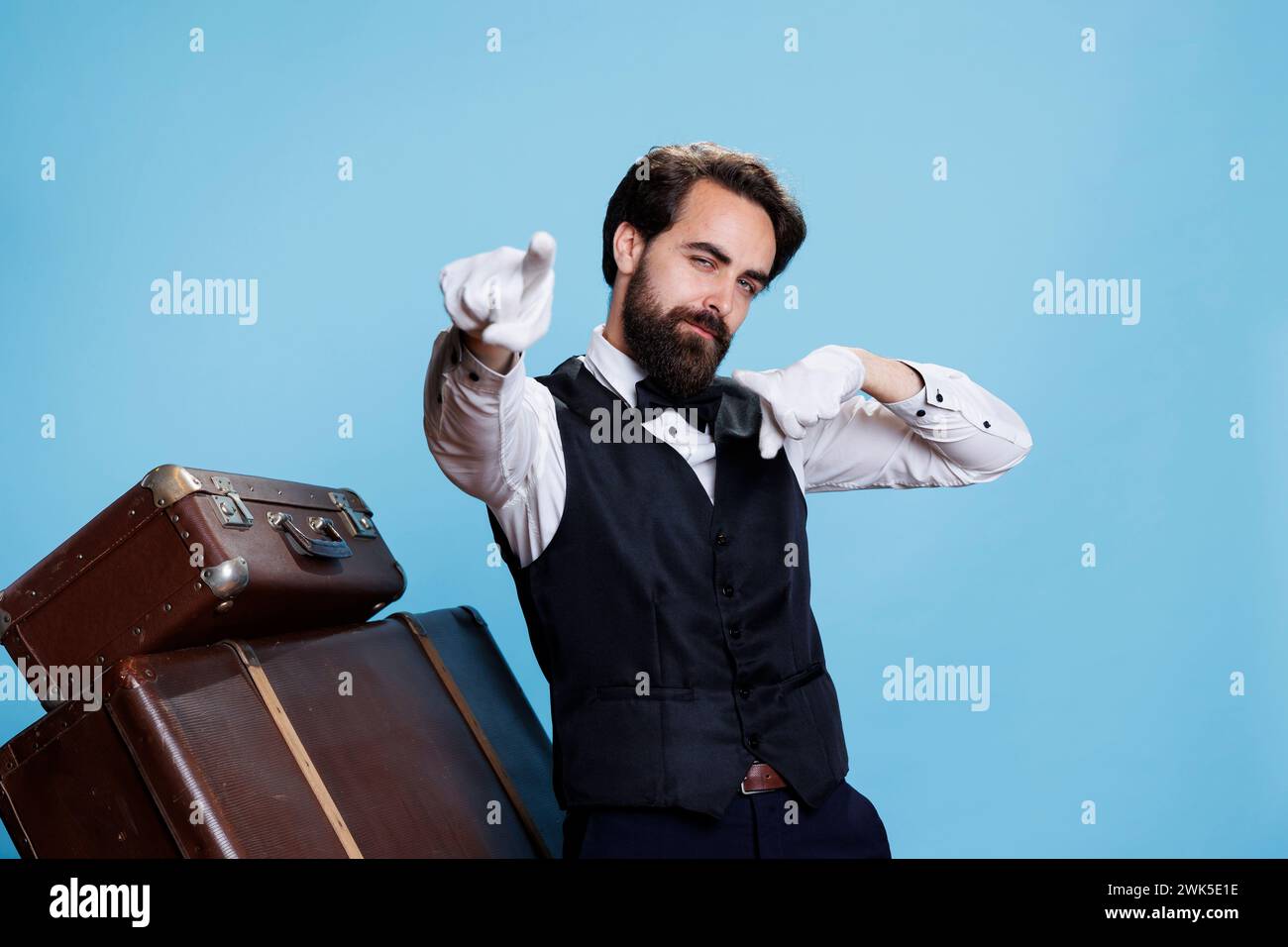 Happy doorman hi-res stock photography and images - Alamy
