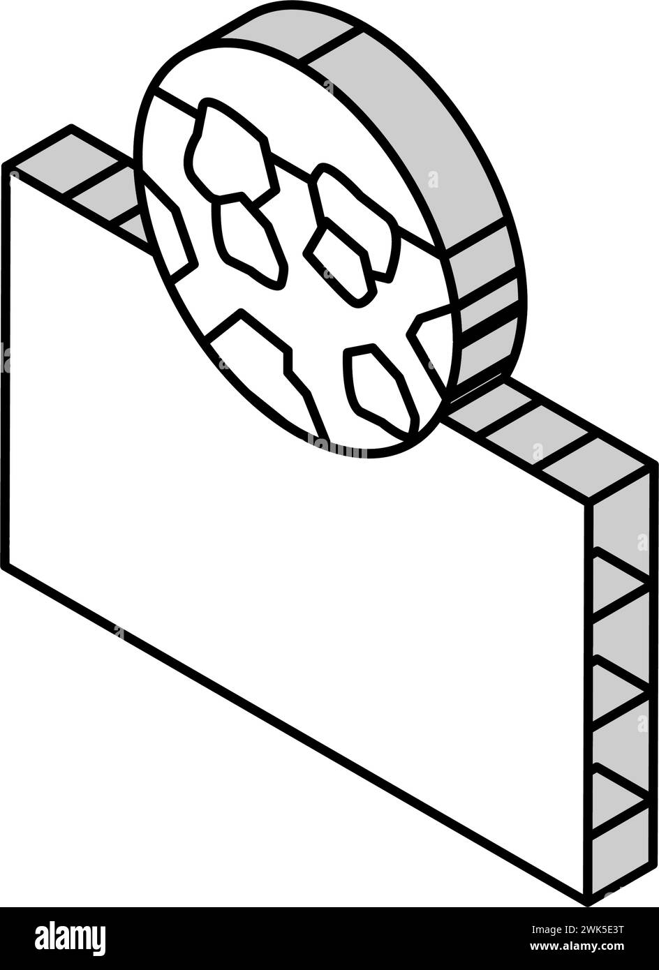 Isometric vector dump truck Black and White Stock Photos & Images - Alamy