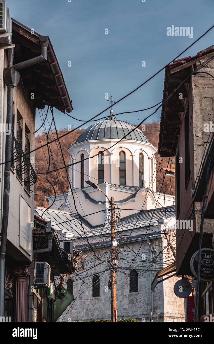 Prizren, Kosovo - 6 FEB 2024: Cathedral of Saint George in Prizren is ...