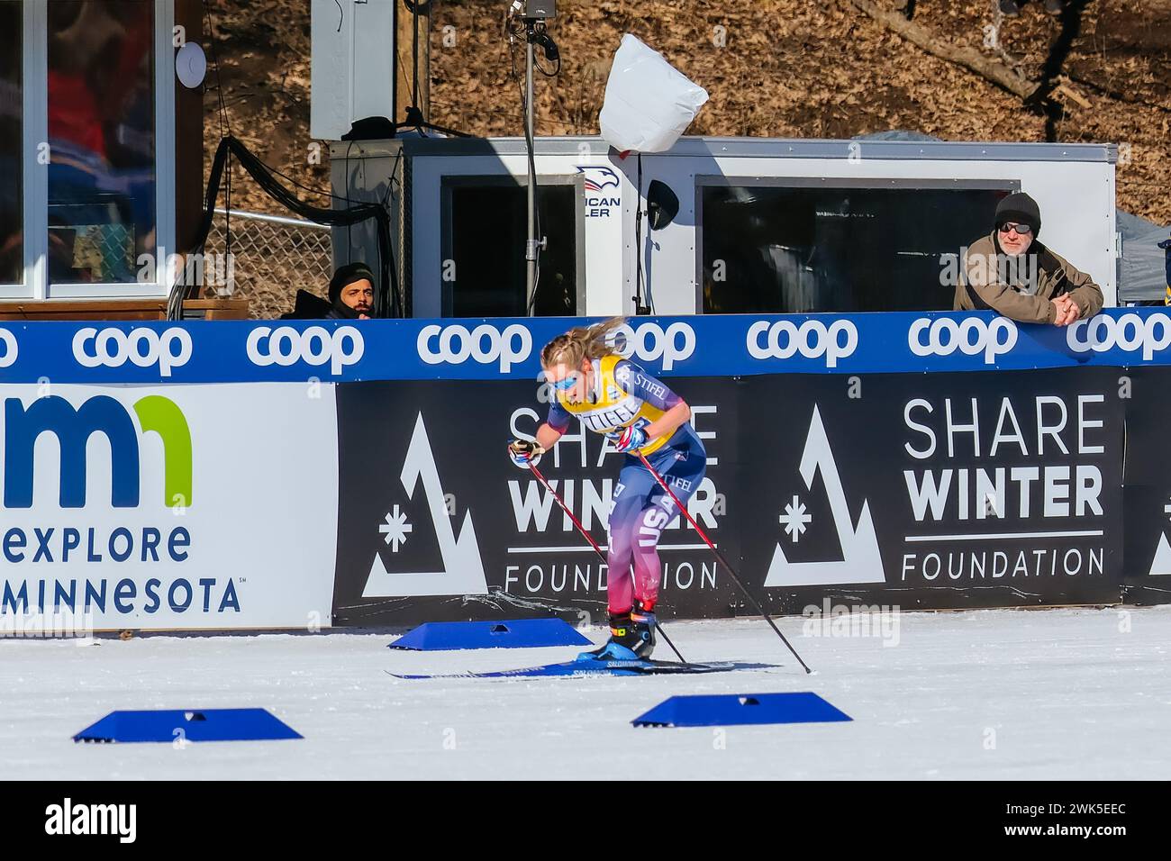 Minneapolis, Minnesota, USA. 18th Feb, 2024. JESSIE DIGGINS of the ...