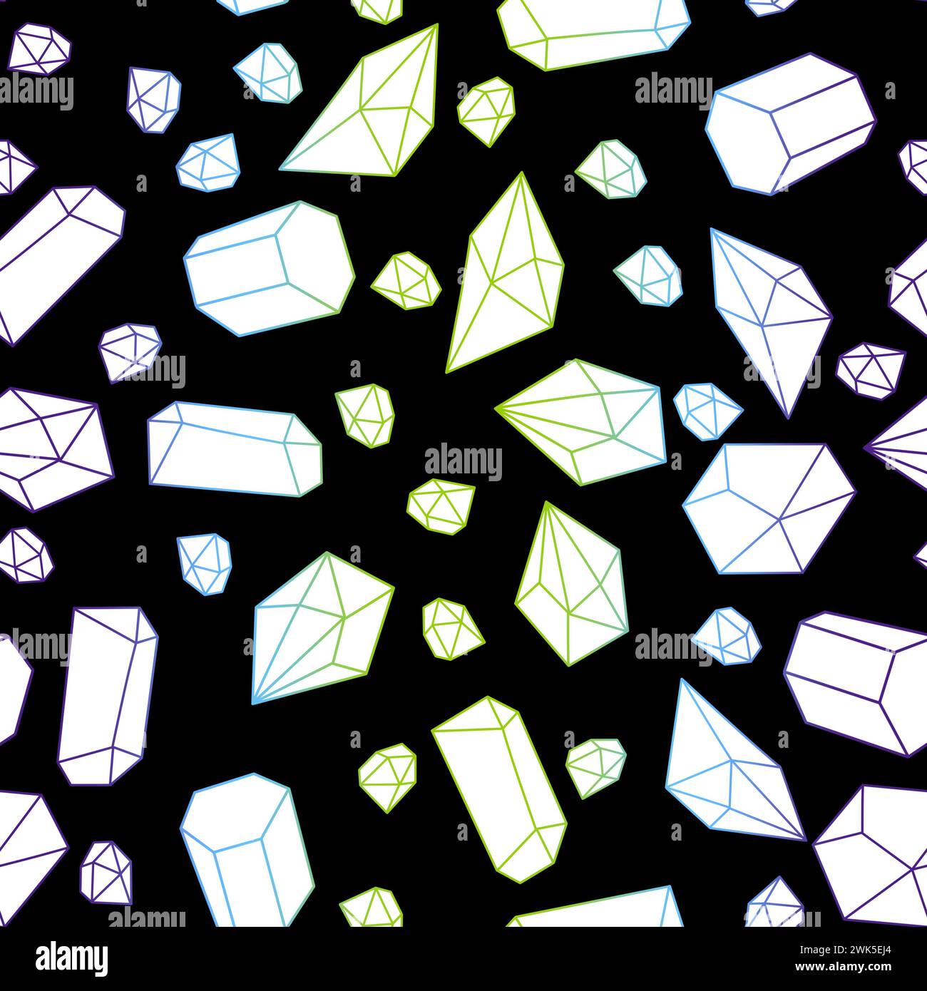 Summer cartoon geometric seamless crystals pattern for fabrics and ...
