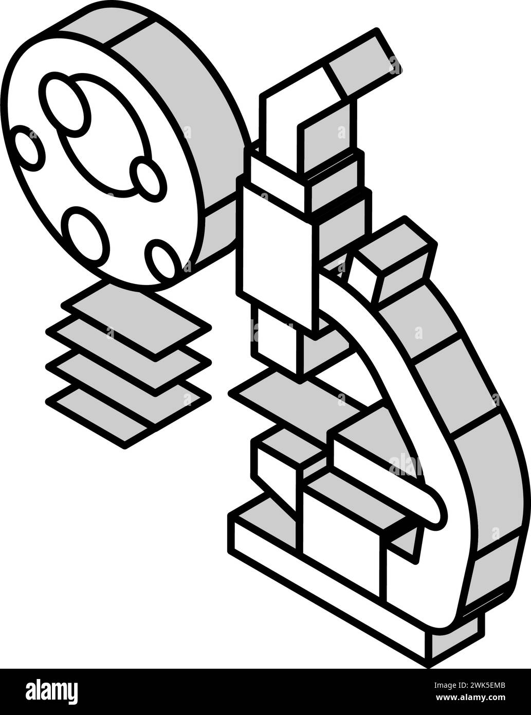uric analysis on gout isometric icon vector illustration Stock Vector ...