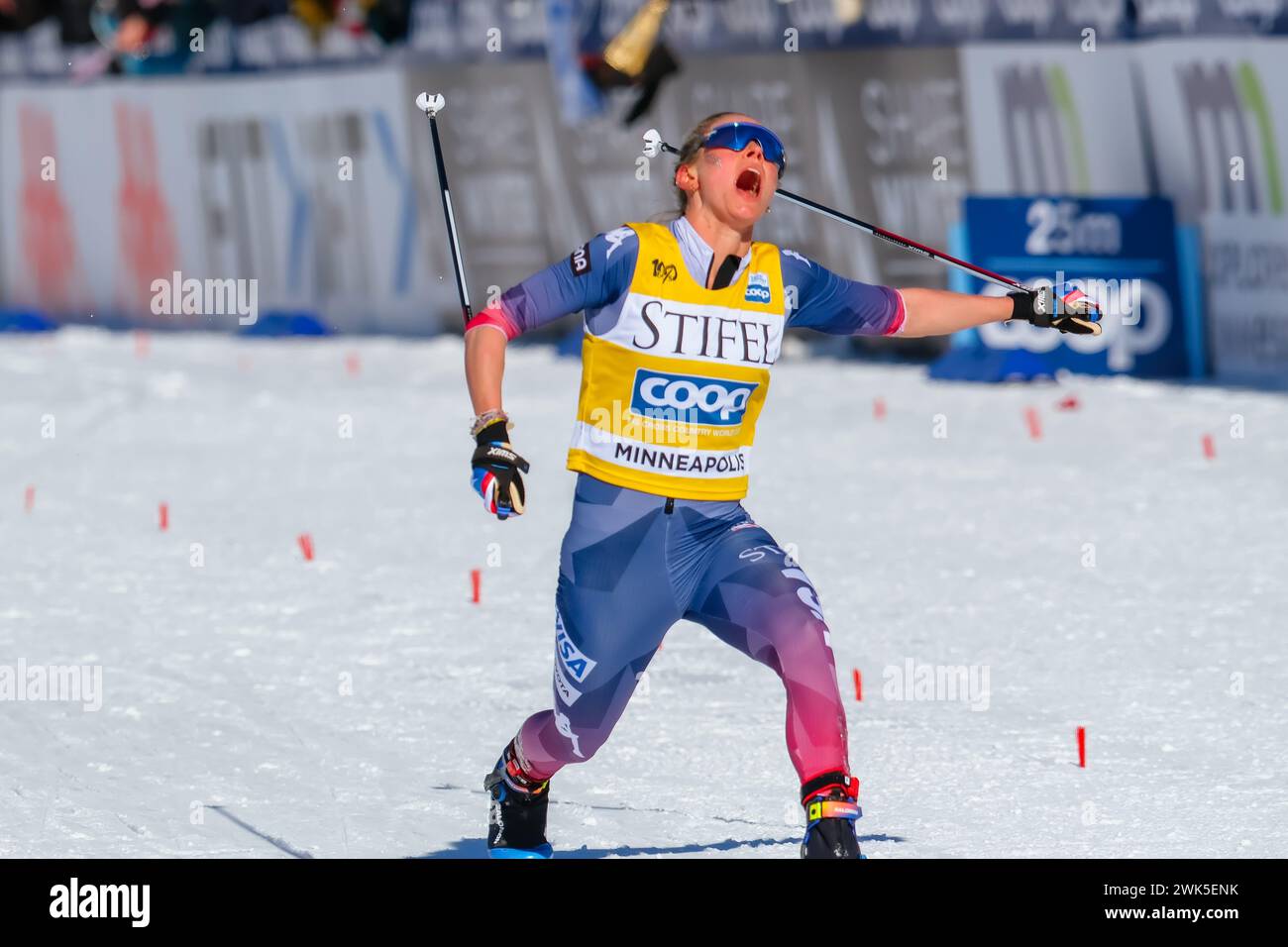 Minneapolis, Minnesota, USA. 18th Feb, 2024. JESSIE DIGGINS of the ...