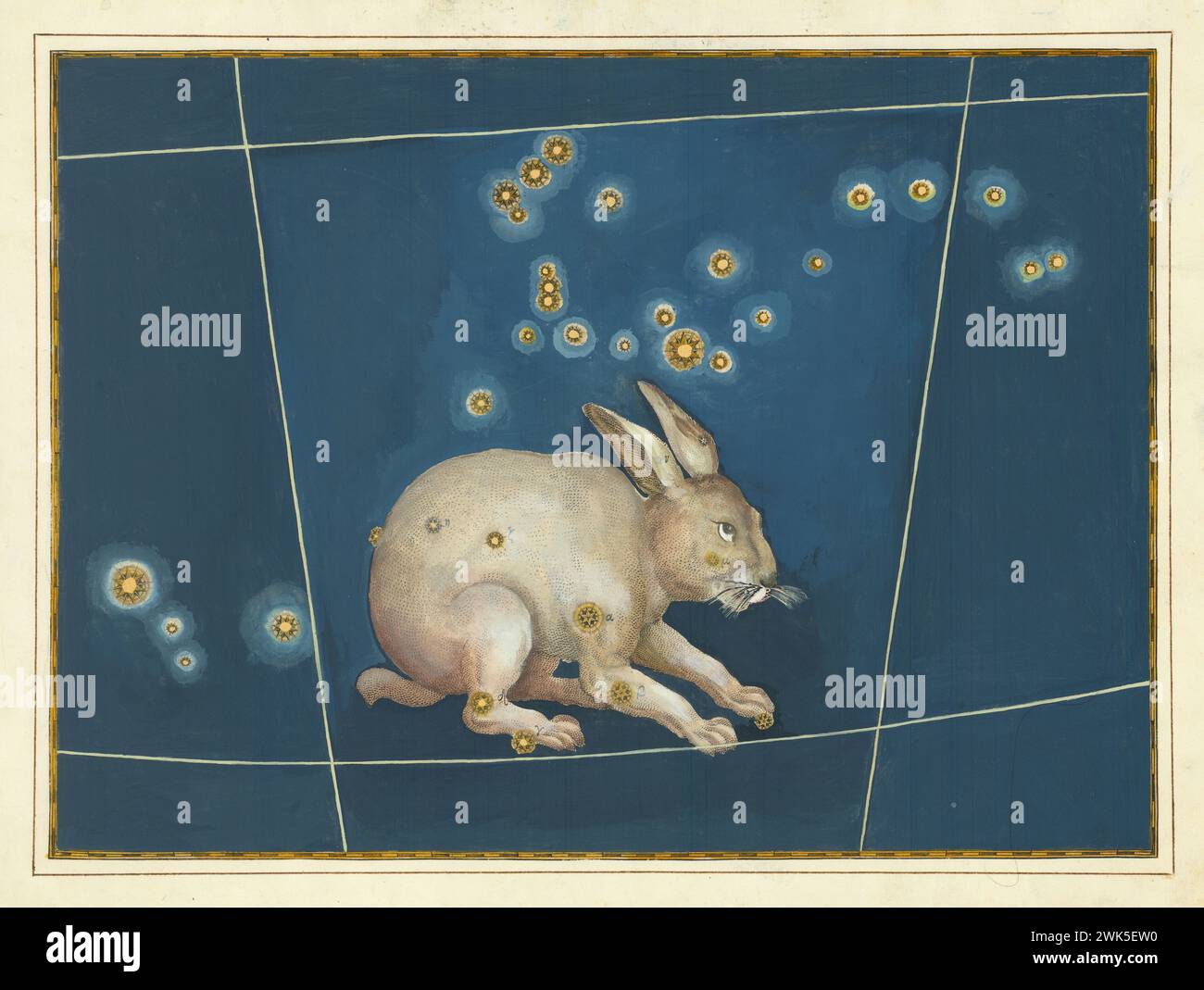 Lepus - Johann Bayer, vintage engraving,1603. Celestial Chart of ...