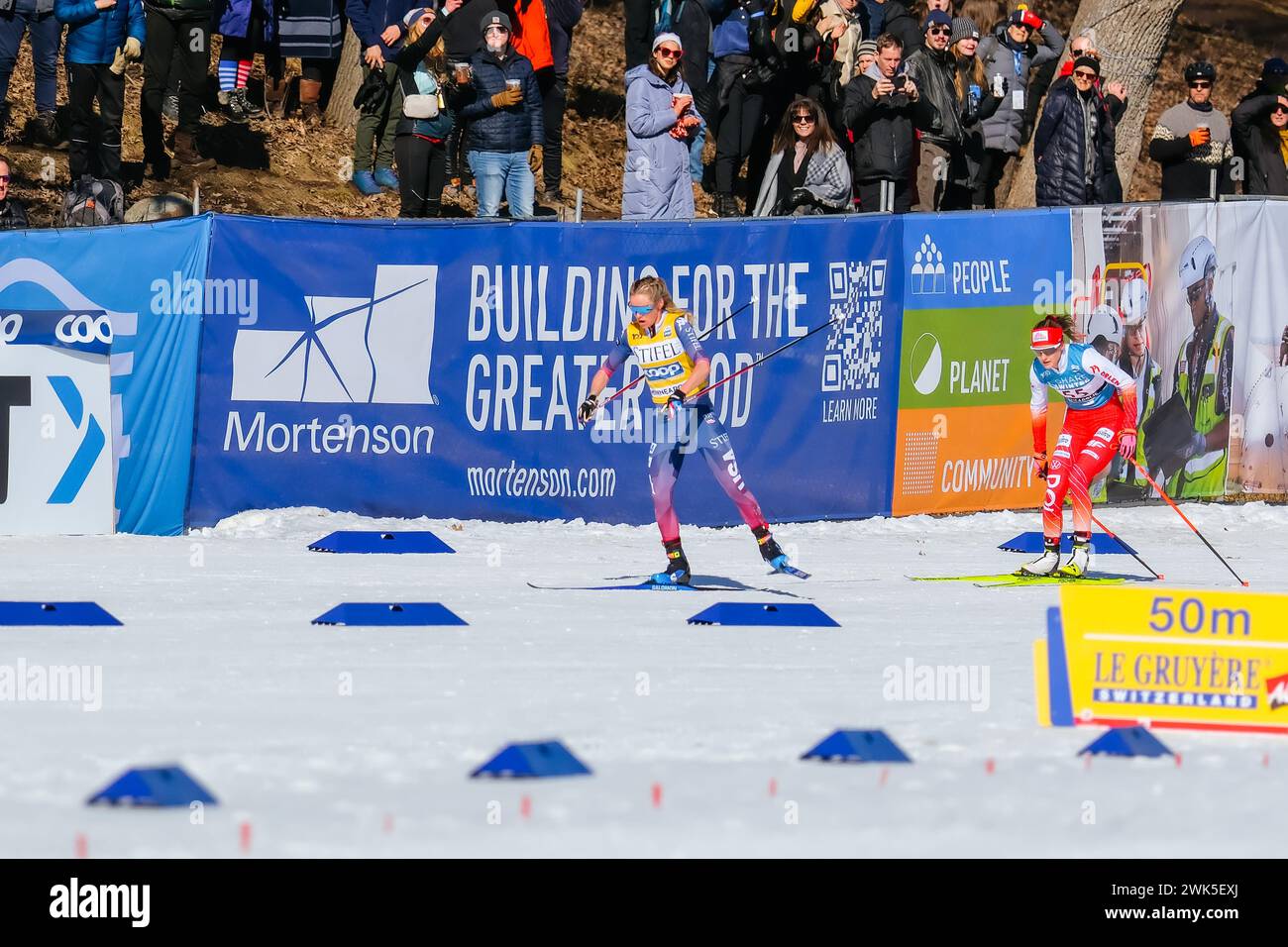 Minneapolis, Minnesota, USA. 18th Feb, 2024. JESSIE DIGGINS of the ...