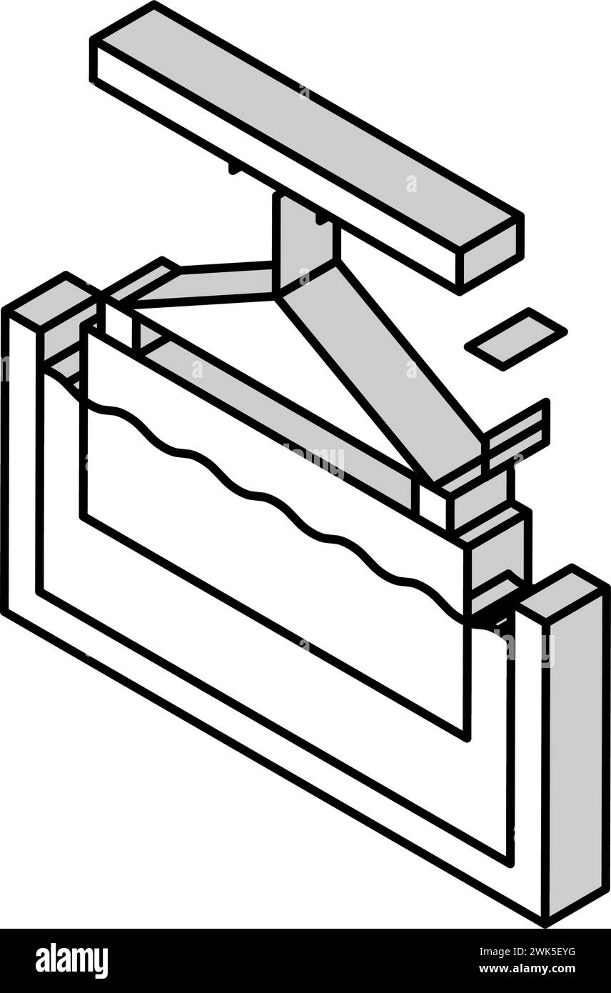 metal galvanization isometric icon vector illustration Stock Vector ...