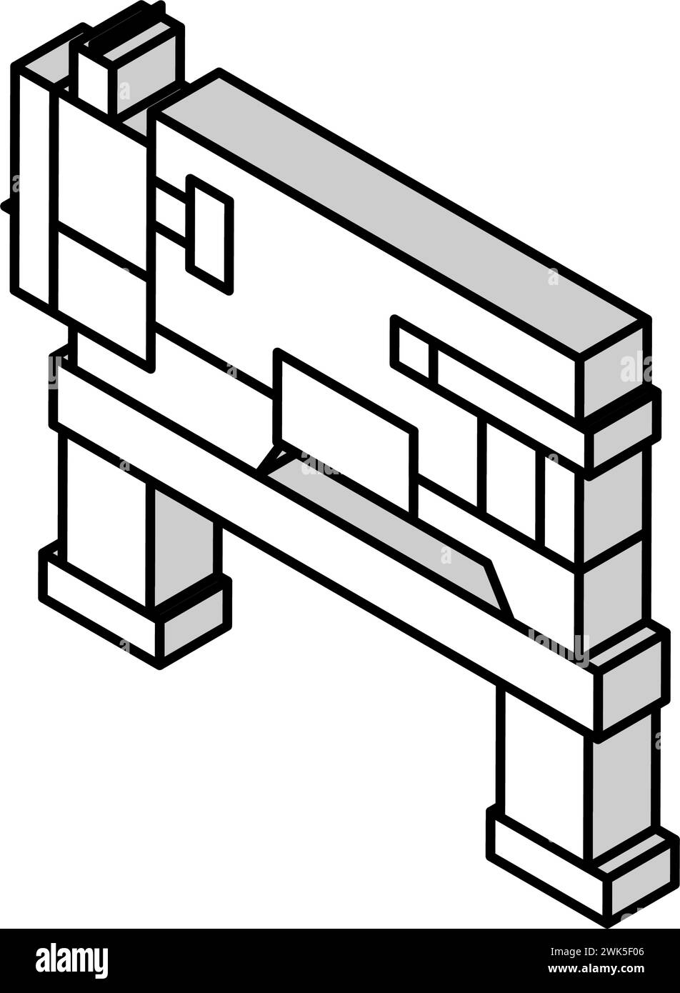 lathe machine isometric icon vector illustration Stock Vector Image ...