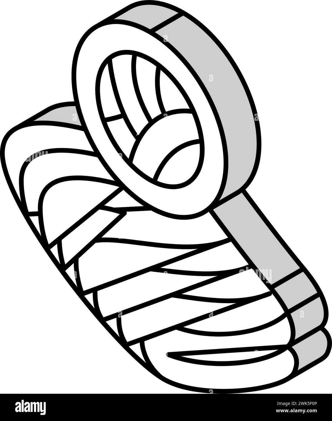 velvet fabric isometric icon vector illustration Stock Vector Image ...