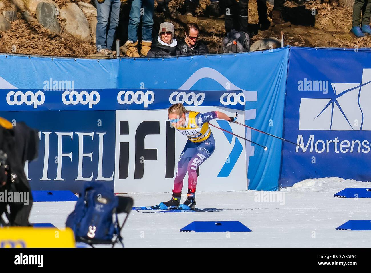 Minneapolis, Minnesota, USA. 18th Feb, 2024. JESSIE DIGGINS of the ...