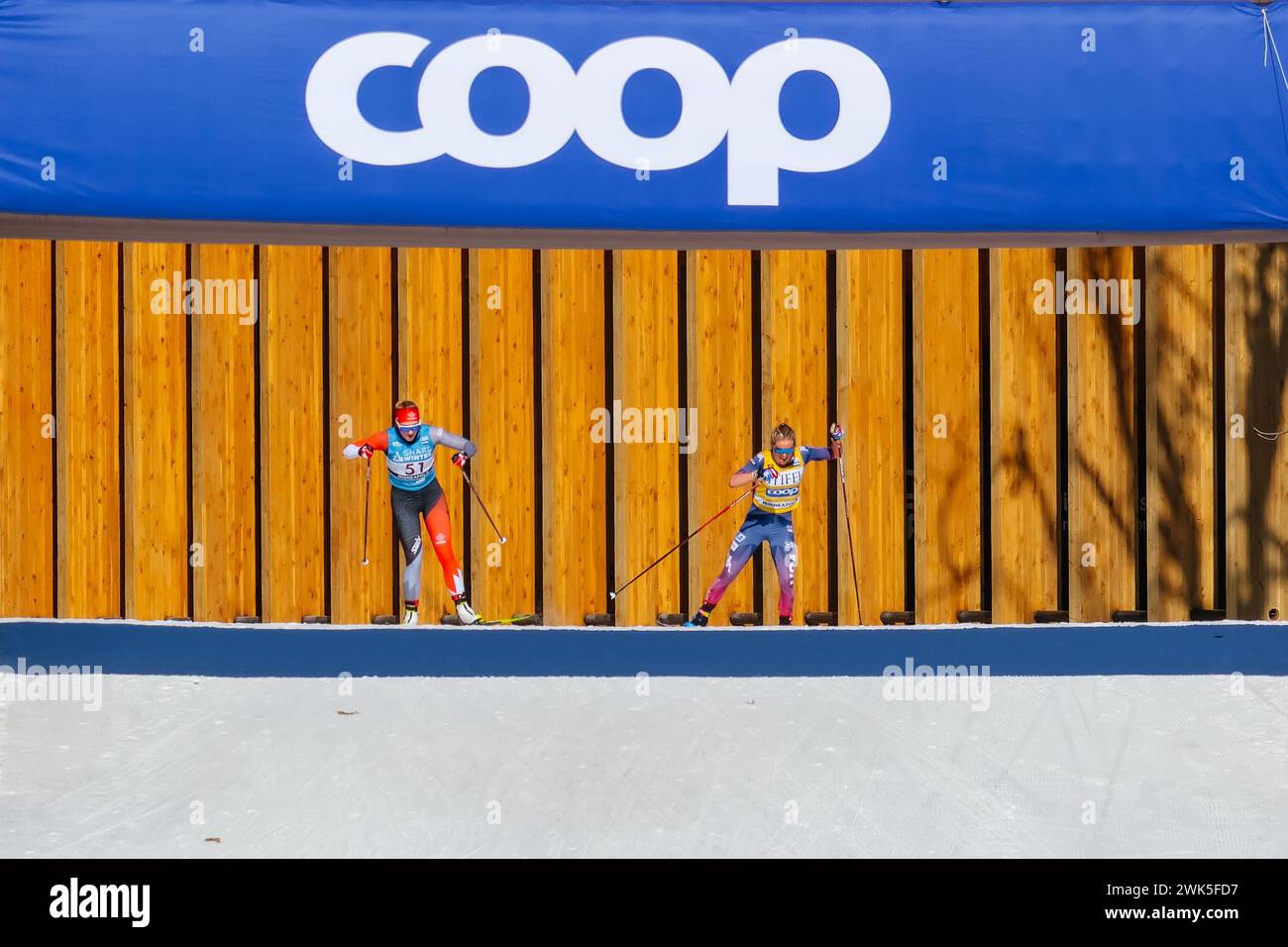 Minneapolis, Minnesota, USA. 18th Feb, 2024. AMELIA WELLS and JESSIE ...