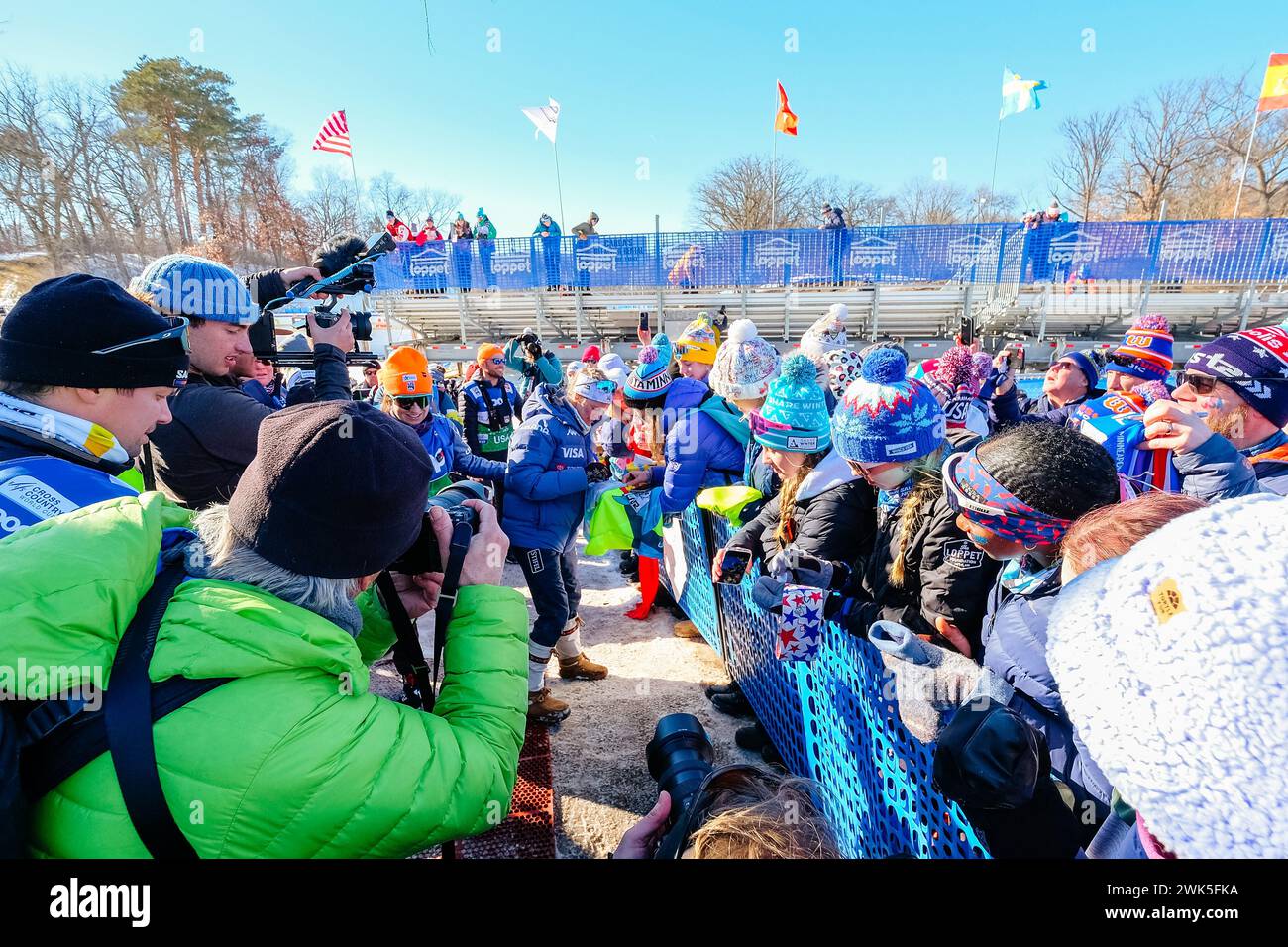 Minneapolis, Minnesota, USA. 18th Feb, 2024. JESSIE DIGGINS signing ...