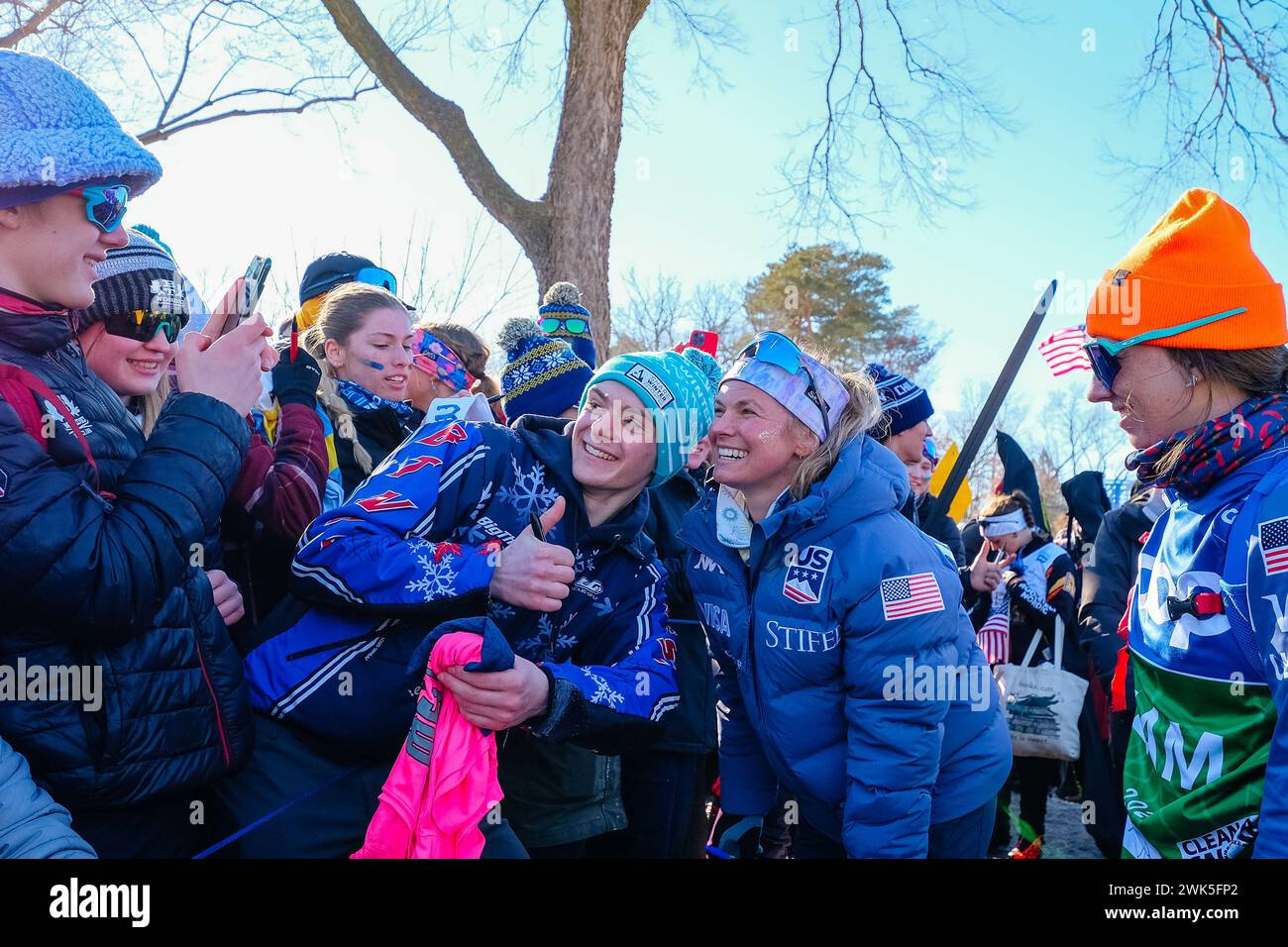 Minneapolis, Minnesota, USA. 18th Feb, 2024. JESSIE DIGGINS signing ...