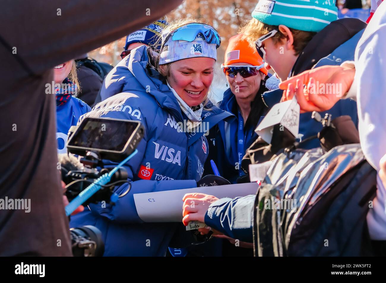 Minneapolis, Minnesota, USA. 18th Feb, 2024. JESSIE DIGGINS signing ...