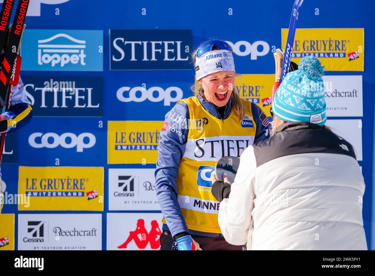 Minneapolis, Minnesota, USA. 18th Feb, 2024. JESSIE DIGGINS of the ...